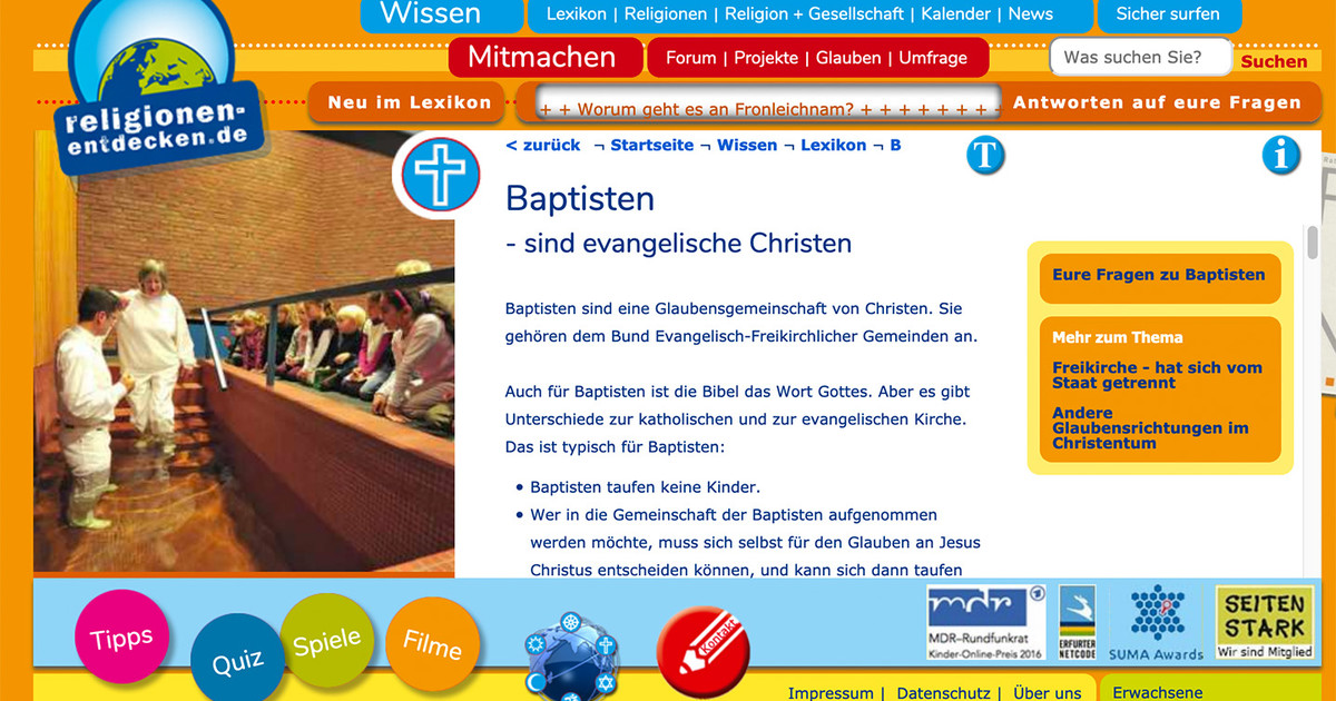 Was sind eigentlich Baptisten? | evangelisch.de