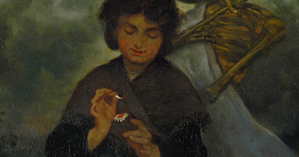 Kunst von Hans Thoma: Der Tod und das Mädchen | chrismon