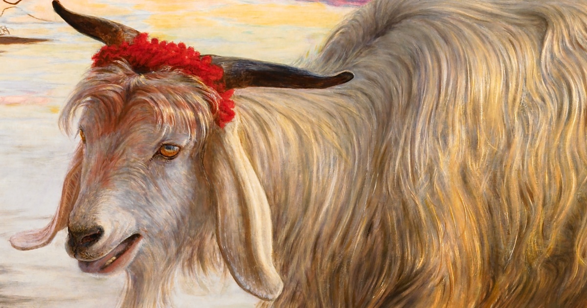 Das Kunstwerk: William Holtman Hunt: The Scapegoat (1854 - 55) | chrismon