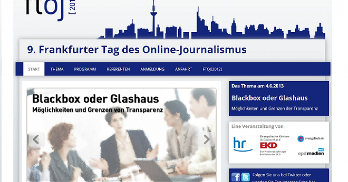 9. FTOJ: Blackbox oder Glashaus | rundfunk.evangelisch.de