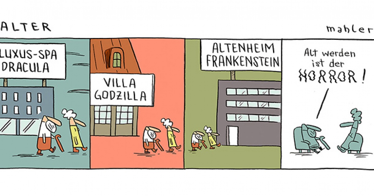 Cartoon von Nicolas Mahler "Alter" | chrismon